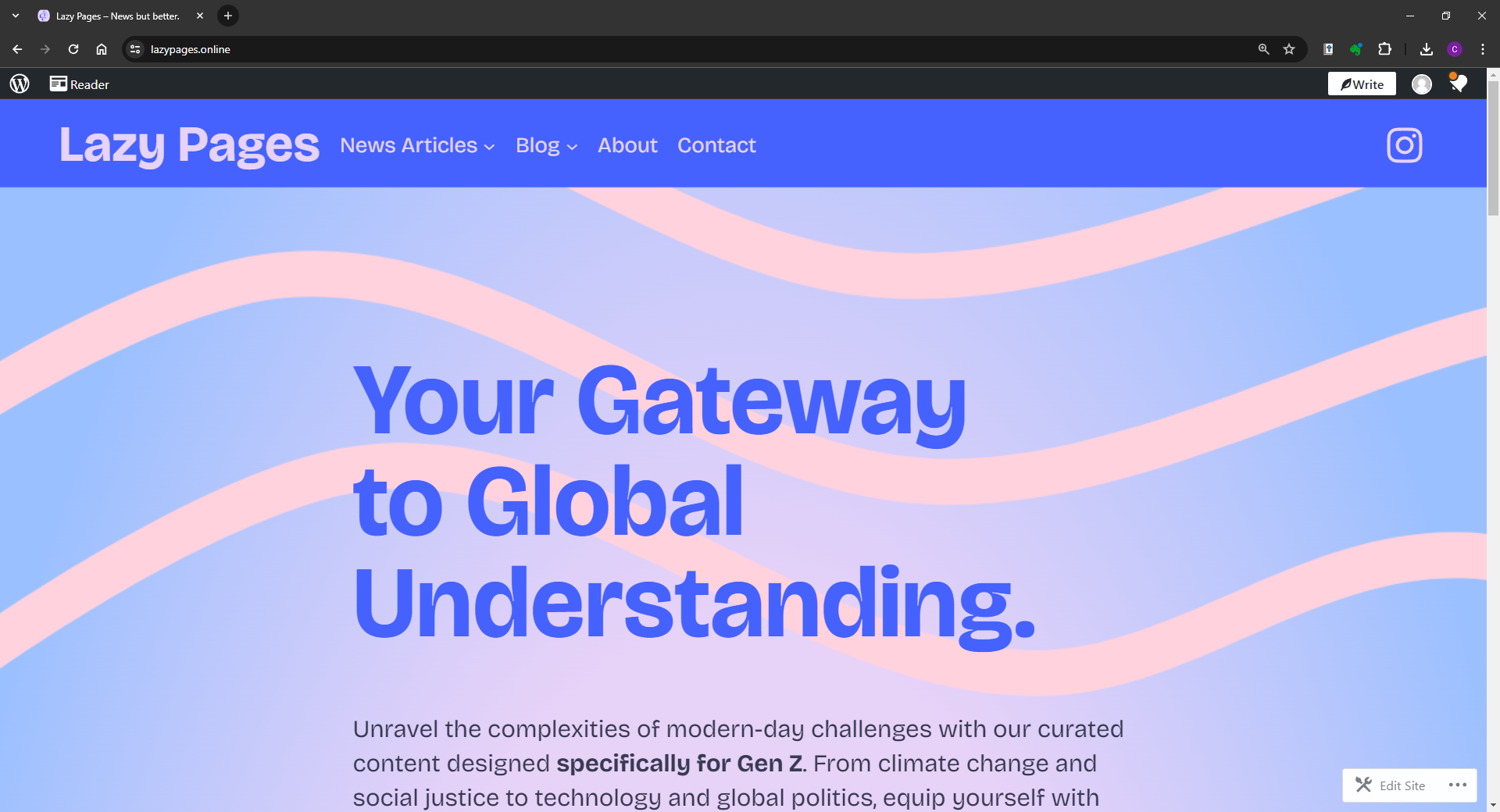 Contextual Report I – Lazy Pages